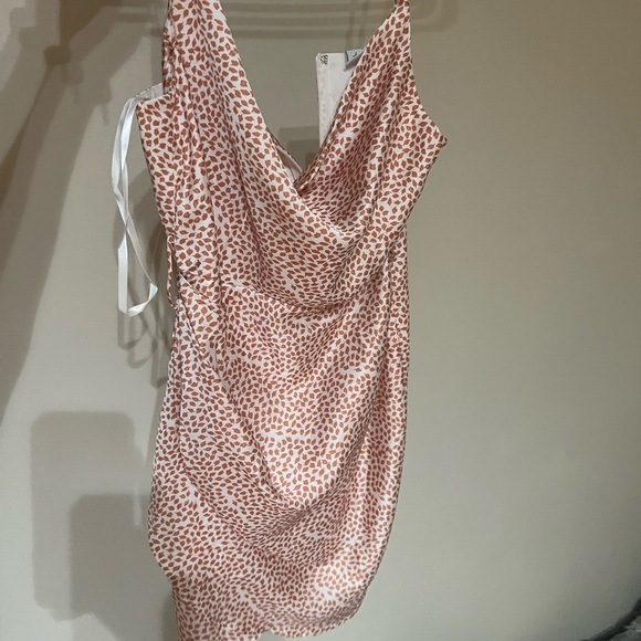 Dresses | Cow Neck Satin Dress | Poshmark